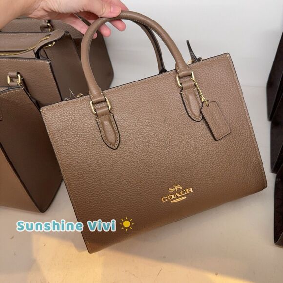 Coach | Bags | Nwt Coach Maggie Small Tote Bag Blocked Signature Canvas ...